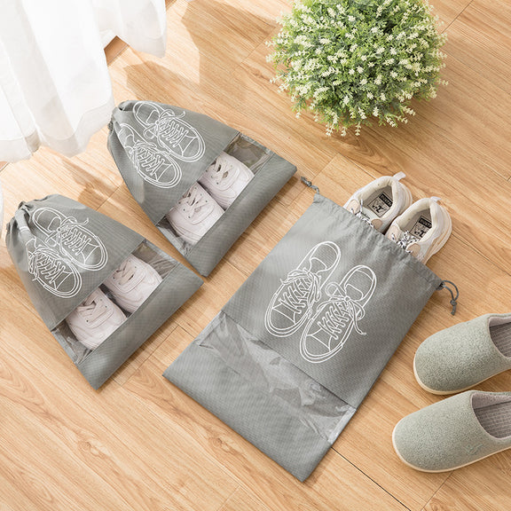 Non-Woven Dustproof Drawstring Bag / Travel Shoe Storage Pouches ...